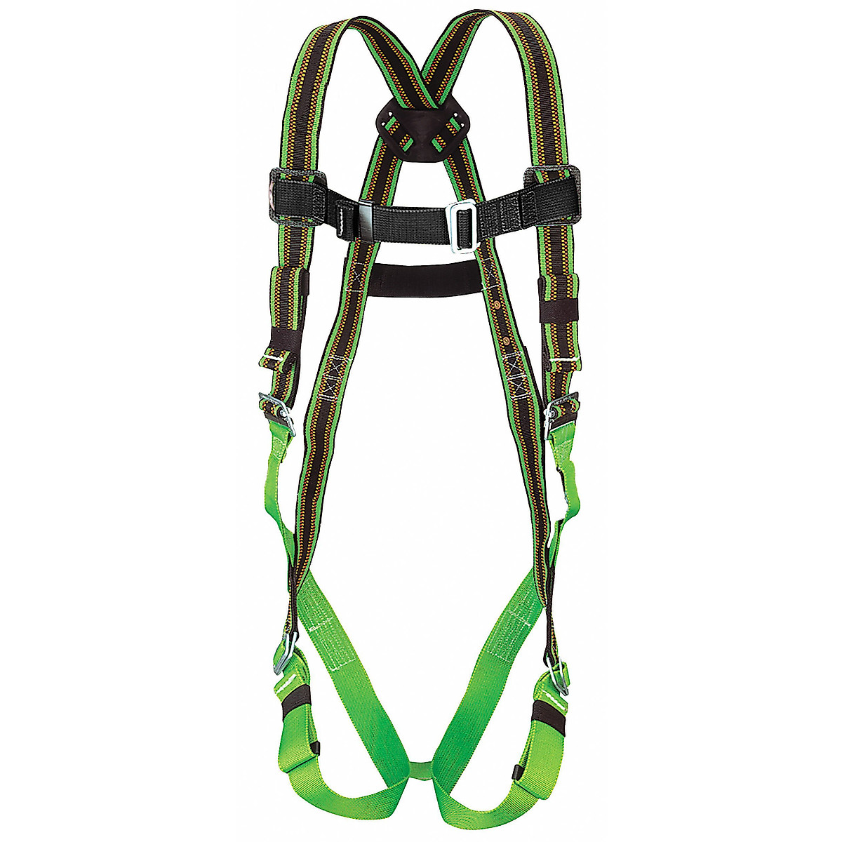 Miller by Honeywell E650-74/UGN DuraFlex 650 Series Full-Body Stretchable Harness with 6-Inch Coolmax Back Pad, Universal, Green
