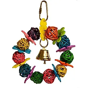 Super Bird Creations SB759 Daisy Ring Bird Toy, Small Bird Size, 6" x 4"