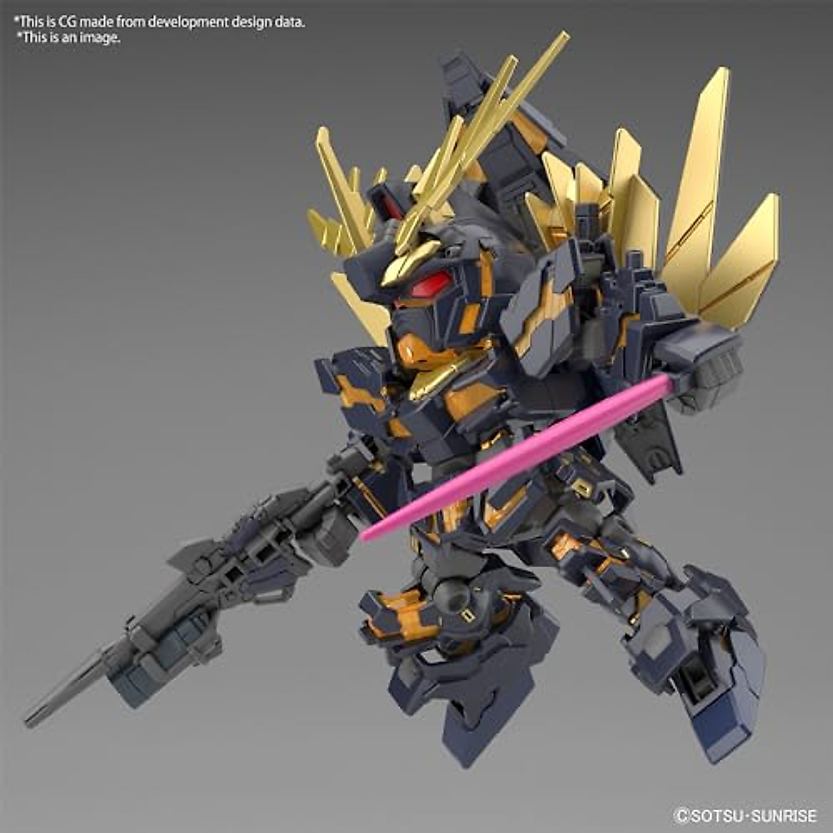 Bandai Hobby - Gundam UC - #19 Unicorn Gundam 02 Banshee (Destroy Mode) & Banshee Norn Parts Set, Bandai Spirits SDCS Model Kit