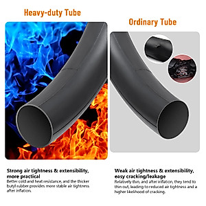 700C Heavy Duty Bike Tubes 700x35C/38C/40C/43C AV48 Schrader Valve (35/43-622) 700C Bicycle Inner Tubes Compatible with 700x35C 700x36C 700x37C 700x38C 700x40C 700x42C 700x43C Bike Tire Tubes 2-PCS