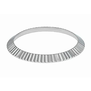 Ewatchparts STAINLESS STEEL FLUTED BEZEL COMPATIBLE WITH ROLEX NEW MODEL 41MM 126300, 126334