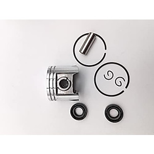 shiosheng 42.5mm Piston Ring Oil Seal Kit for sthil 025 MS250 MS 250 Chainsaw Engine Motor Parts 11230302000 96380031581