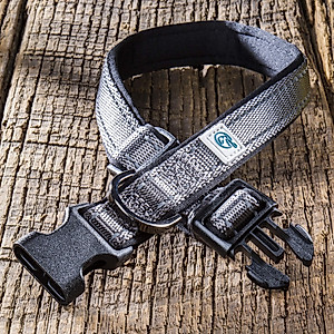 Embark Adventure Dog Collar with Soft Padded Neck, Matching Set with The Adventure Leash and Harness, Pet Collars for Dogs & Most Breeds - Dog Collar for Small Dogs (Small Dog Collars, Black)