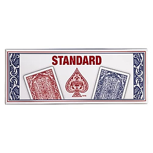 Maverick Playing Cards, Standard Index, Red and Blue, 12 Pack