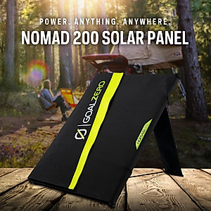Goal Zero Nomad 200-Watt Solar Panel, Folding Solar-Panel Charger with Kickstand, Portable Solar-Panel Power