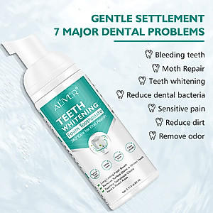 ZIXAOK 1Pc Toothpaste Cleansing Foam, 60ml Baking Soda Toothpaste, Mint Adult