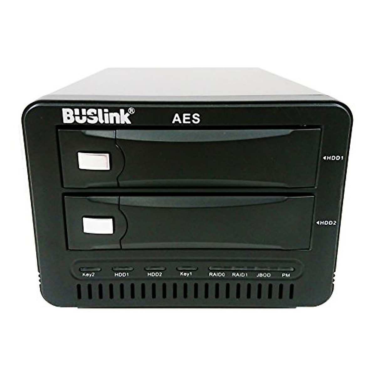 BUSlink CSE-36TB2G2KKC 36TB Colateral Dual Key HDD 2-Bay RAID 0 Striping USB 3.2 Gen 2/eSATA CipherShield FIPS 140-2 256-bit AES HIPAA Hardware Encrypted External Desktop Drive