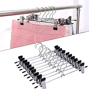 Pants Hanger, 5/10/15/20Pcs Anti-Slip Trouser Clothes Rack Organizer Shirt Pants Jeans Hanger