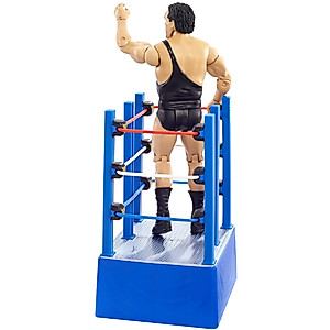 WWE Wrestlemania Moments Andre The Giant 6 inch Action Figure Ring Cart with Rolling WheelsCollectible Gift for WWE Fans Ages 6 Years Old and Up
