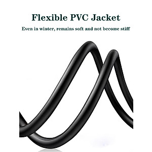 AC Power Cord Compatible Xbox One S, Xbox One X, Xbox Series X/S, Sony PS3 Slim / PS4 / PS5 Game Console Replacement Power Supply Cord Cable