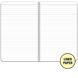 Elan Publishing Company Indestructible Field Notebook/Journal - 5"x8" - Kraft Cover - Lined Memo Book - Pack of 3