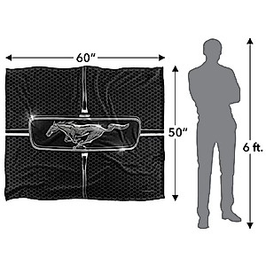Ford Blanket, 50"x60" 1965 Mustang Grill Silky Touch Super Soft Throw Blanket