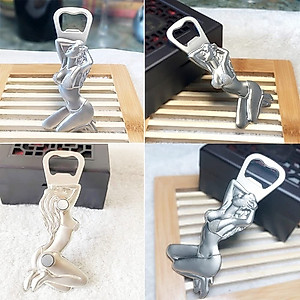 2 Pieces Bottle Opener Beer Bottle Openers for Kitchen Bar Restaurant Stainless Steel Beer Gifts for Women Men