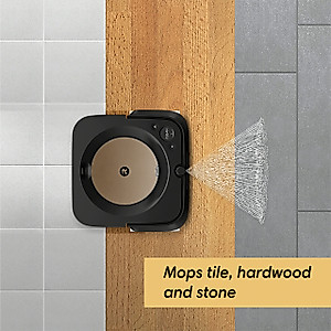iRobot Braava jet m6 (6012) Ultimate Robot Mop- Wi-Fi Connected, Precision Jet Spray, Smart Mapping, Works with Alexa, Ideal for Multiple Rooms, Recharges and Resumes, Black