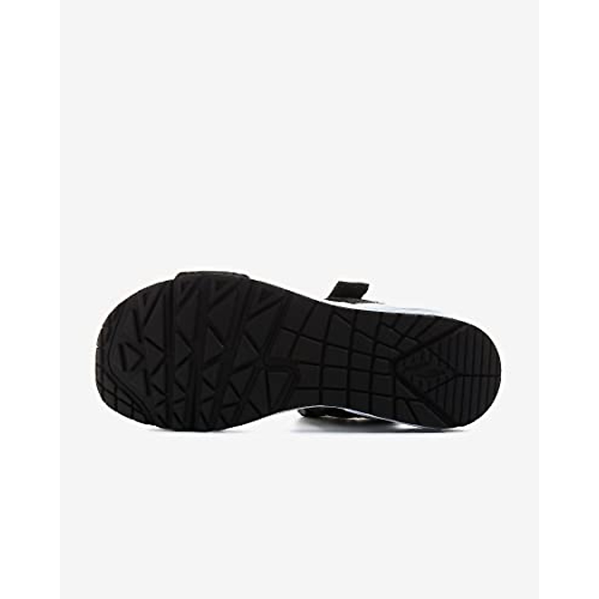 Skechers Cali Women's womens Uno - New Sesh Sport Sandal, Black/White, 11 US