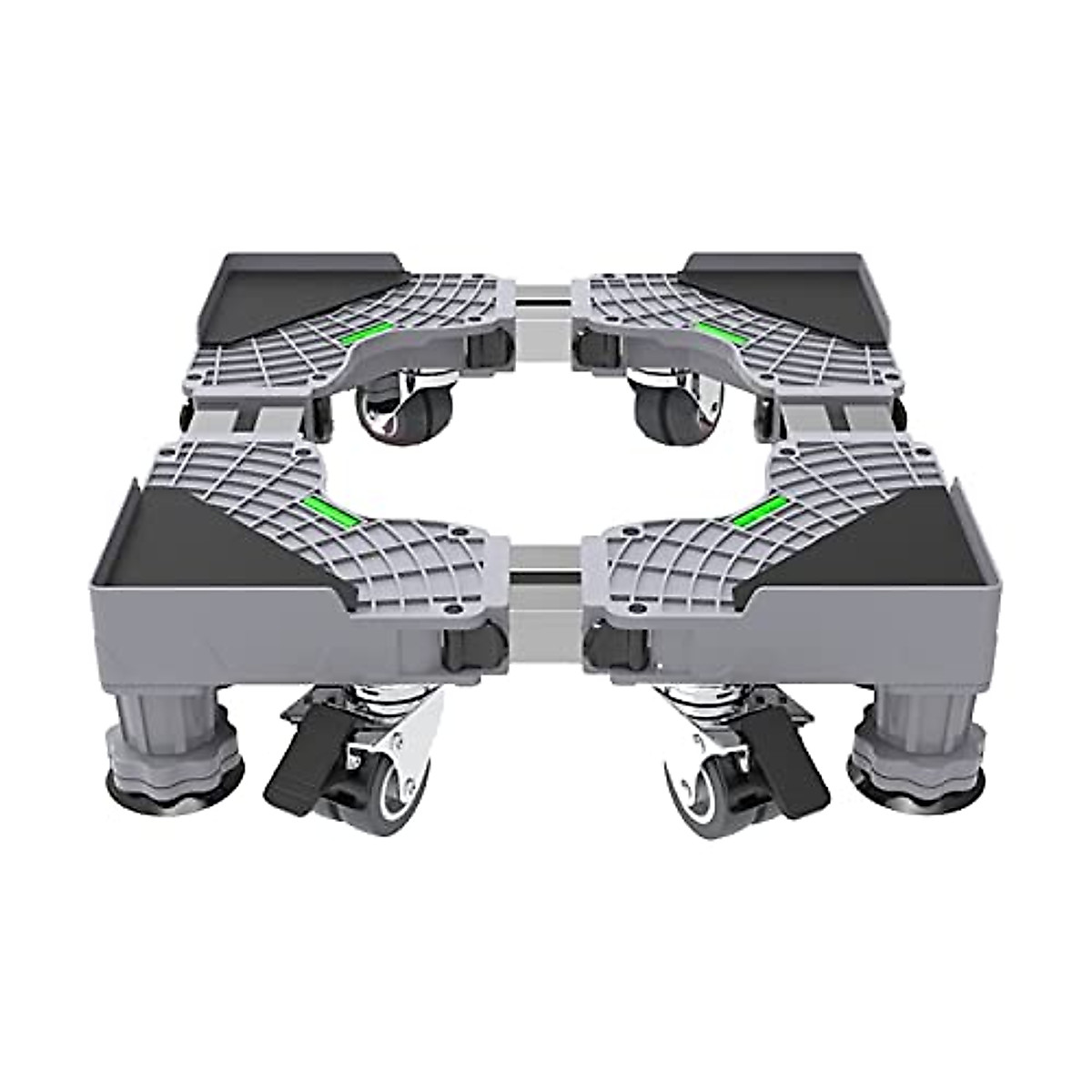 MORITIA Washing Machine Fridge Stand Adjustable Base with 4 Freely Movable Universal Wheels for Washing Machine, Laundry Dryer Washer and Refrigerator by Double Elite