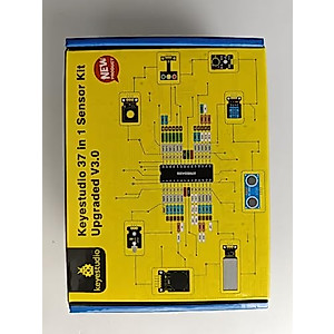 KEYESTUDIO 48 Sensors Modules Starter Kit for Arduino with LCD, 5v Relay, Sound, LED Modules, Servo Motor, Motion, Pressure Sensor, Gas Sensor, etc.Programming for Beginners Adults Learning