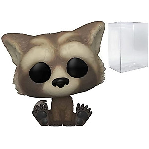 POP Marvel: Guardians of The Galaxy Volume 3 - Baby Rocket Raccoon Funko Vinyl Figure (Bundled with Compatible Box Protector Case), Multicolored, 3.75 inches
