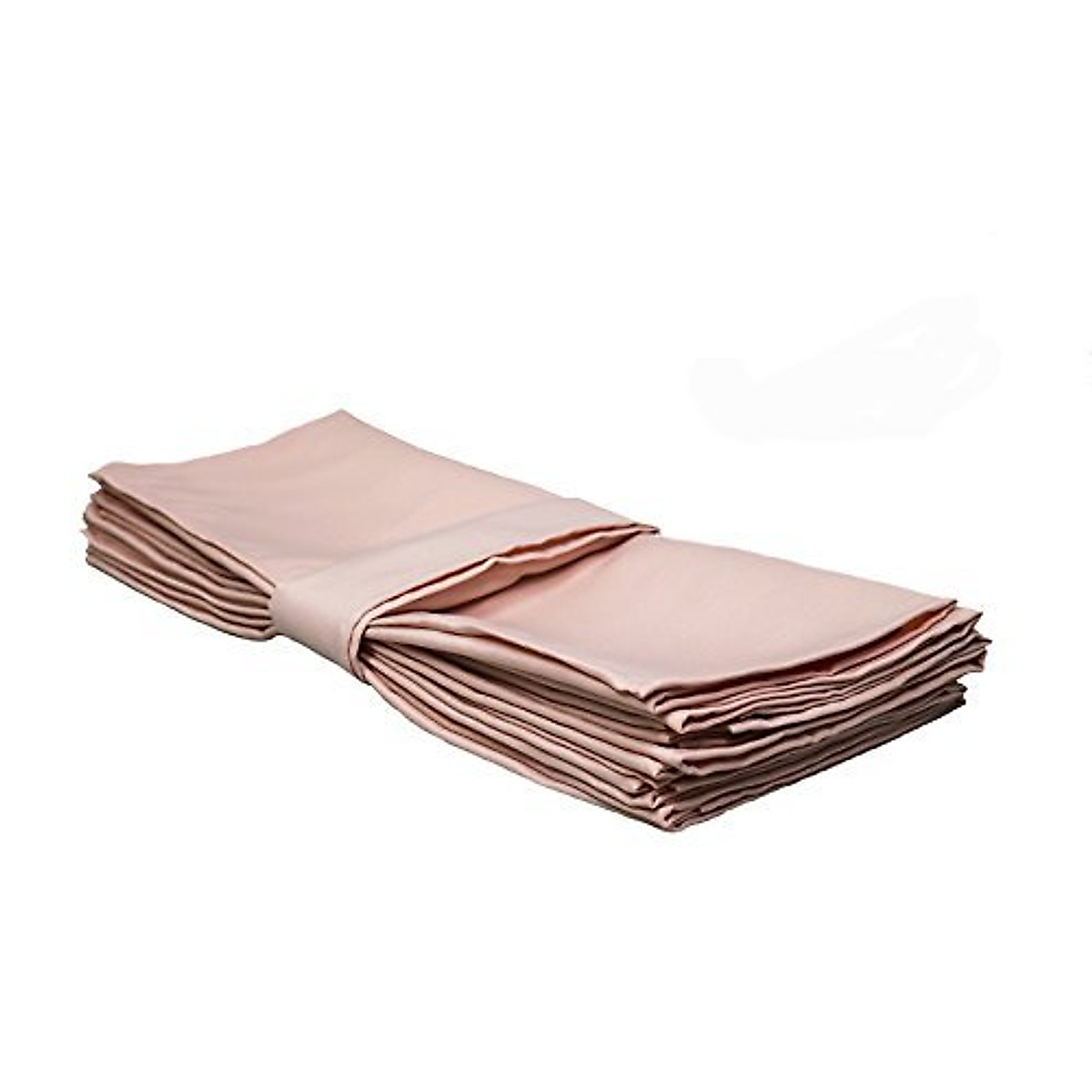Your Chair Covers - 20 Inch Square Premium Polyester Cloth Napkins. Oversized, Double Folded and Hemmed Table Napkins for Restaurant, Bistro, Wedding - (Blush) (Pack of 10)