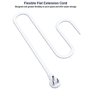 Leadchuang 1875W Power Strip Ultra-Flat Plug Extension Cord with USB C Ports, Surge Protector with 3 USB 3 AC Outlet, Mountable Flat 5 ft with Phone Stand for Kitchen, Home and Office