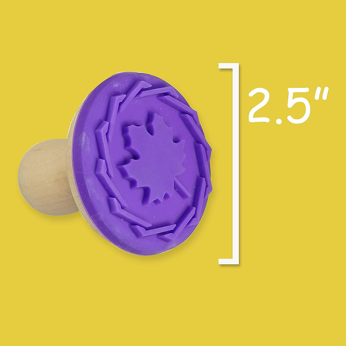 Cookie Stamp Harvest Holiday Food Stamper - Pumpkin and Harvest Leaf Design - Desserts Food or Ink Stampers - 2 Piece Set