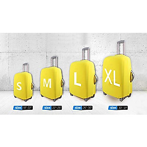 Cozeyat Luggage Cover Dust Proof Suitcase Cover Elastic Luggage Protector Spandex Fits 18-28 Inch for Travel Summer Beach Holiday