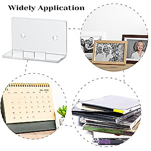 10 Packs Clear Floating Shelves Comic Book Display Case Comic Storage Shelf Wall Mount Heavy Duty Comics Books Case Frame Holder for Kids Room Living Room Office Bedroom Bathroom Kitchen