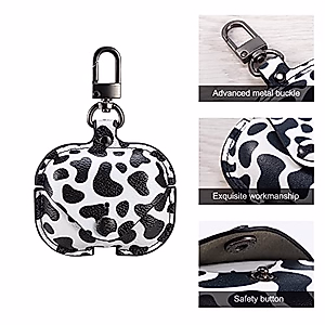 Nigaee Genuine Leather Case for AirPods Pro 2,Shockproof Protective Cover Compatible with Apple Airpods Pro 2nd Generation Charging Case (2022),Soft Headphone Cases for Women Men with Keychain（03）