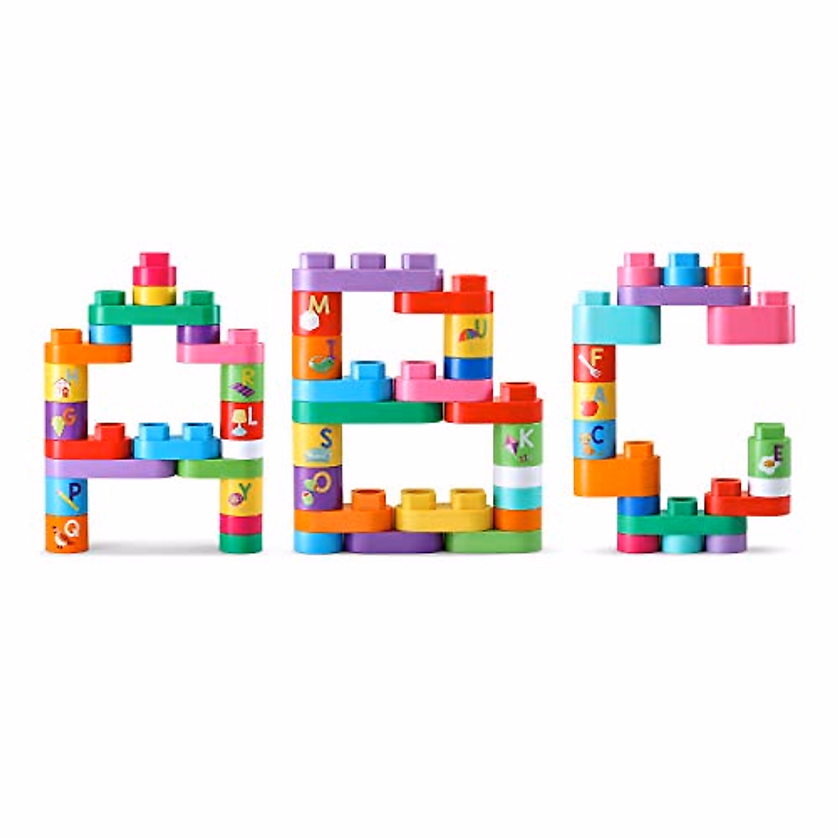 LeapFrog LeapBuilders 81-Piece Jumbo Blocks Box, Pink,24 months to 5 years