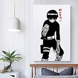 JINGHANG Minimalist Anime Rock Lee Poster Decorative Painting Canvas Wall Art Living Room Posters Bedroom Painting 12x18inch(30x45cm)