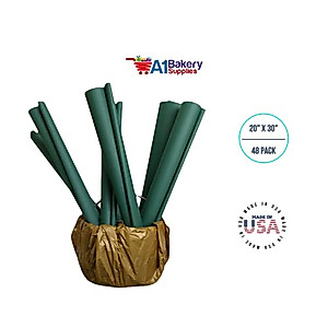 A1 Bakery Supplies Forest Green Gift Wrap Tissue Paper 20 Inch X 30 Inch - 48 Sheets Premium tissue paper