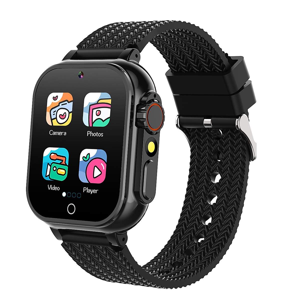 Kids Smart Watch for Girls Boys Ages 3-12 with 2 Screen Protector 32 Games 3 Sport Mode Video Camera Music Player 1.5" HD Touchscreen Alloy Case Learn Card Toys Toddles Watches Birthday Gift