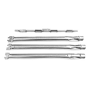Weber Grill Spirit Replacement Parts, 7636 Weber Spirit Grill Parts 15.3 Inch Flavorizer Bars with 69787 Burner for Weber Spirit I & II 300 Series, Spirit E310 E320 E330 S310 S320 S330
