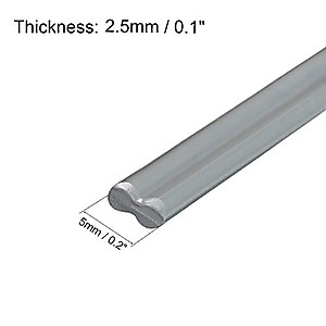 uxcell 3pcs 3/16-inch Plastic Welding Rods PVC Welder Rods 3.3ft Grey