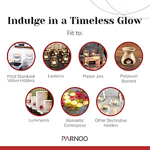 PARNOO White Tea Light Candles, 250 Pcs – 6-Hour Long Burn Time Small Candles, No Soot, Unscented with Cotton Wick in Metal Cups – Bulk Pack of Candles for Romantic Dinners, Weddings, Spas, & Hotels