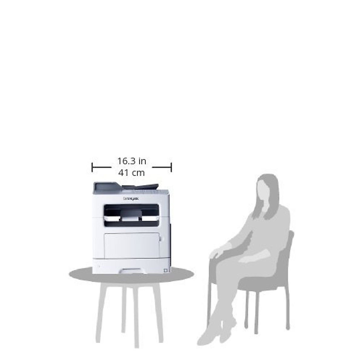 Lexmark MX310dn Compact All-In One Monochrome Laser Printer, Network Ready, Scan, Copy, Duplex Printing and Professional Features