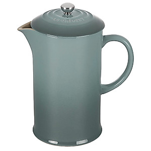 Le Creuset Stoneware French Press, 34 oz., Sea Salt