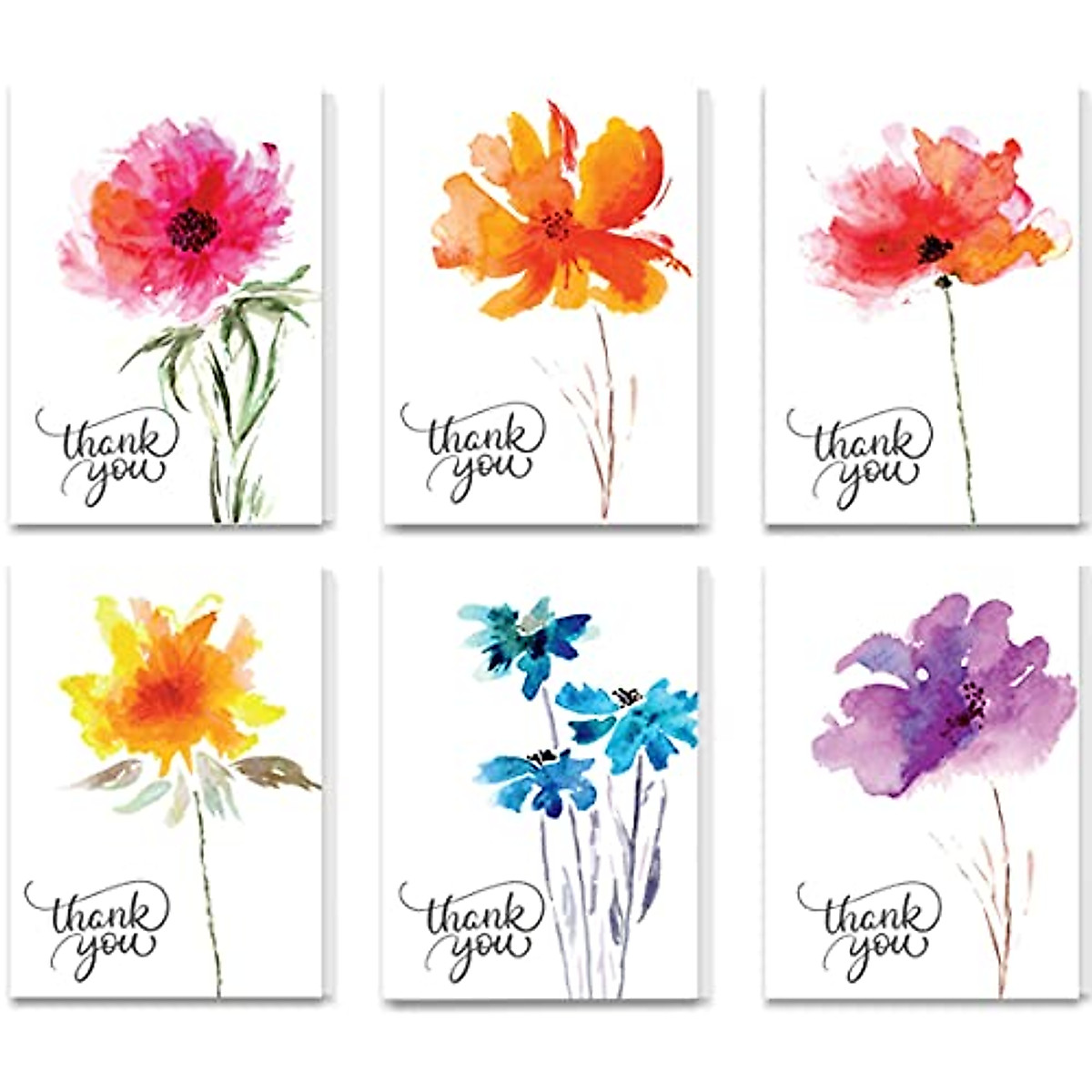 Thank You Cards With Envelopes Bulk 100 Pack - Extra Thick Cards In Beautiful Gift Box.