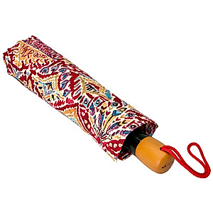 Sakroots Aritst Circle Boxed Umbrella, Sweet Red Brave Beauti