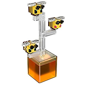 Mattel Minecraft Bees Action Figure, 3.25-in, with 1 Build-a-Portal Piece & 1 Accessory, Building Toy Inspired by Video Game, Collectible Gift for Fans & Kids Ages 6 Years & Older