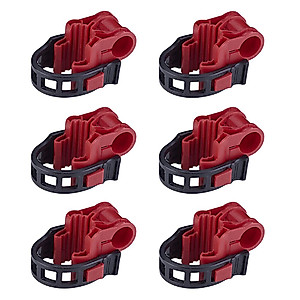 6pcs/Set Car Bicycle Stand SUV Vehicle Trunk Mount Bike Rack Hitch Stand Storage Carrier Spare Hooks with Racks Rubber Strap Red&Black