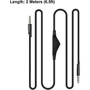 Iootmoy Replacement 2.0M Astro A10 Volume Cable Cord with Volume Control Function Also Works with A40/A40TR Gaming Headsets Xbox one ps4 Controller