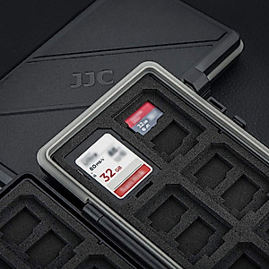36 Slots Memory Card Case Holder Water-Resistant Keeper Wallet for 12 SD SDHC SDXC + 24 TF MSD MicroSD MicroSDHC MicroSDXC Memory Cards Storage Organizer