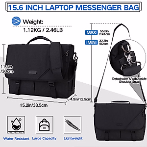 Messenger Bags for men,Lightweight 15.6 inch Laptop Bag for Work business Vonxury