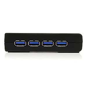 StarTech.com 4 Port Black SuperSpeed USB 3.0 Hub (ST4300USB3EU)