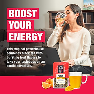 Tiesta Tea - Black Thai Tropical | Loose Leaf | Mango Citrus Black Tea | Premium Blend | High Caffeinated | Make Hot or Iced & Brews Up to 25 Cups | 1.9oz Resealable Pouch