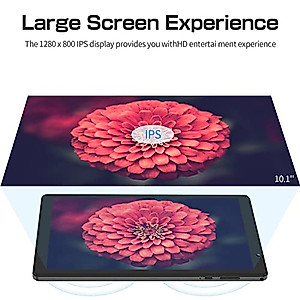PRITOM TAB 10 Tablet 10 inch Android 12 Tabletas 32GB, Quad-Core 1.6Ghz Processor, 6000mAh, 1280 * 800 HD IPS Display WiFi 6, Dual Camera, Bluetooth, Tablet PC(Gray)