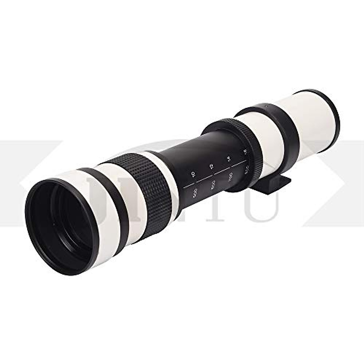 JINTU 420-1600mm 800mm f/8.3 Manual Zoom Telephoto Lens + T-Mount for Canon EOS DSLR Cameras 4000D 2000D 1200D T7 T7i T6 T6i T5 T5i SL2 80D 77D 700D 70D 60D 50D 5D 6D 7D 600D 550D White
