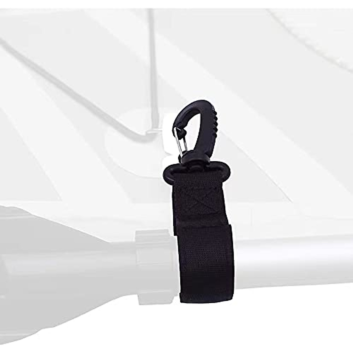 4 Pieces Kayak Paddle Sup Paddleboard Keeper Paddle Clip Paddle Holder Include 4 Pieces D-Ring Patch for PVC Inflatable Boat &Sup Paddleboard (White)