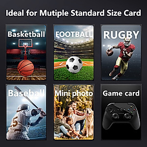 500 Counts Black Card Sleeves Toploaders for Trading Cards,Matte Card Sleeves Deck Card Protectors, Black Soft Sleeves Fit for MTG, Baseball Card,Sports Cards,Game Card